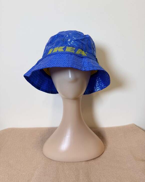 IKEA | Accessories | Ikea Knorva Frakta Blue Bucket Hat With Lining ...